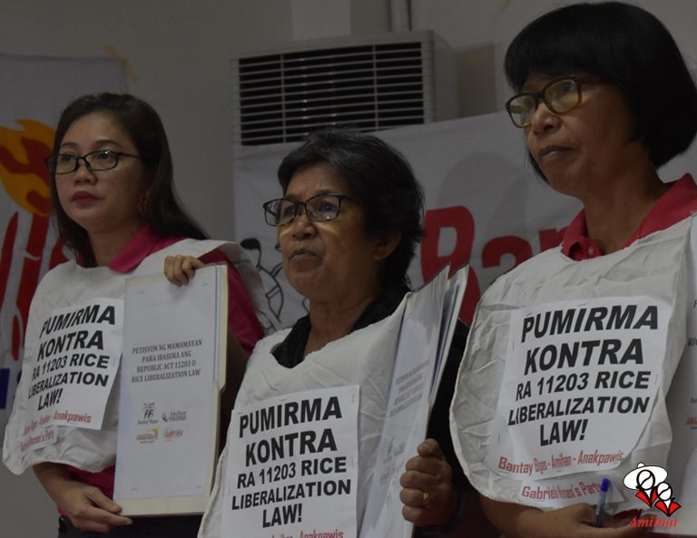 "Pasakit sa kababaihan ang RA 11203 Rice Liberalization Law", Press ...