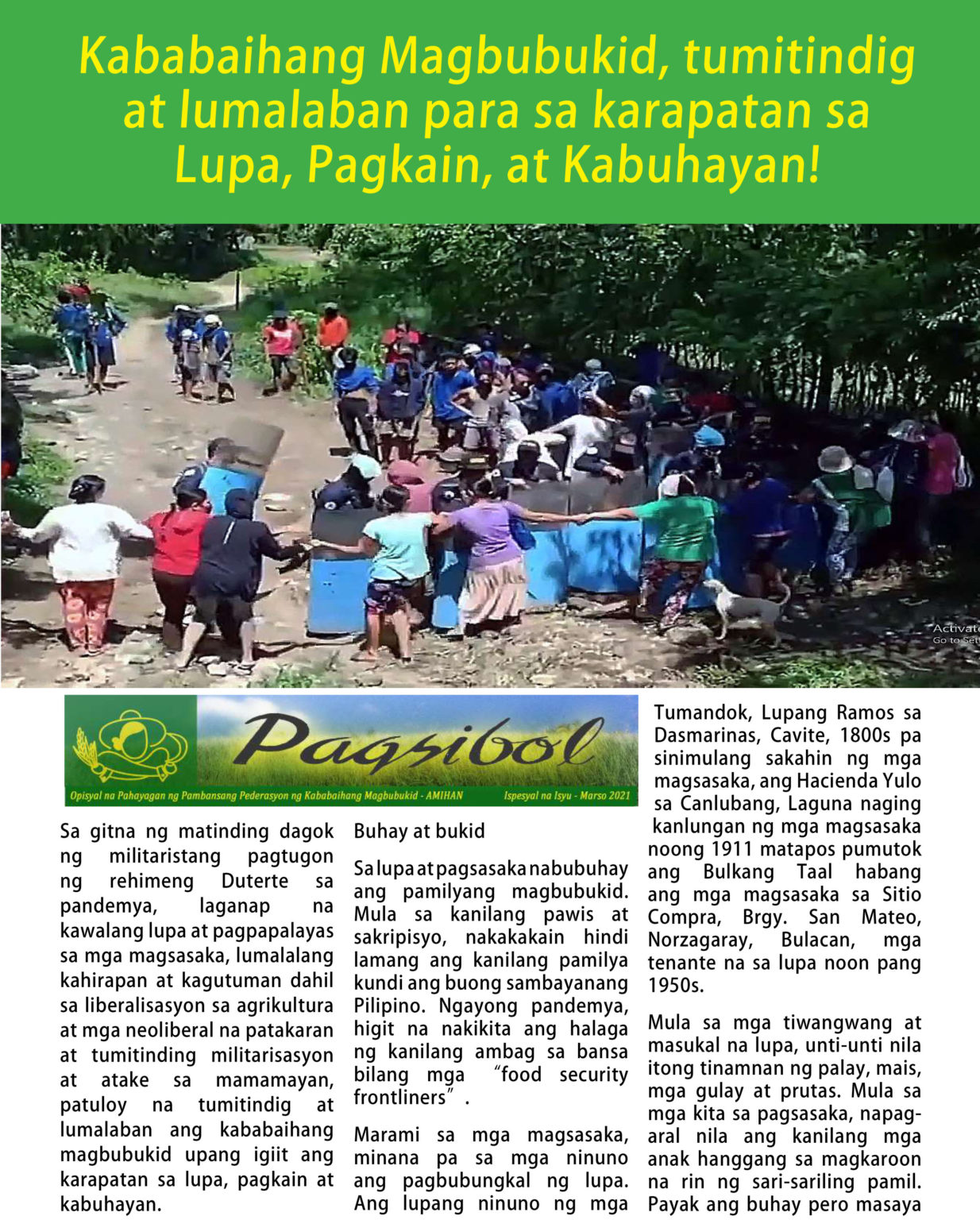 Ispesyal na Isyu Pagsibol - March 2021 - Amihan